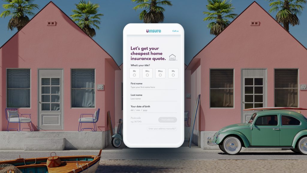 Uinsure Insurance Home Insurance - UX & UI Application Design Case Study